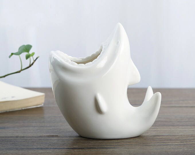 Shark Infested Waters Planter Pot Set - Etsy