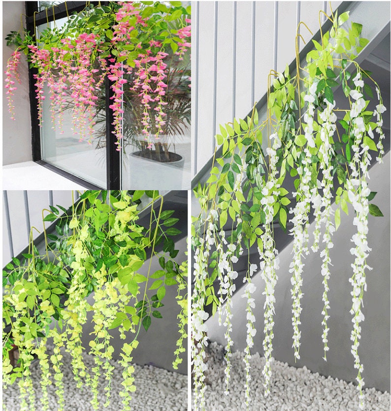 12 Strands Artificial Flower Garland Flower Hanging Flowers - Etsy 12 Strands Artificial Flower Garland Flower Hanging Flowers - Etsy