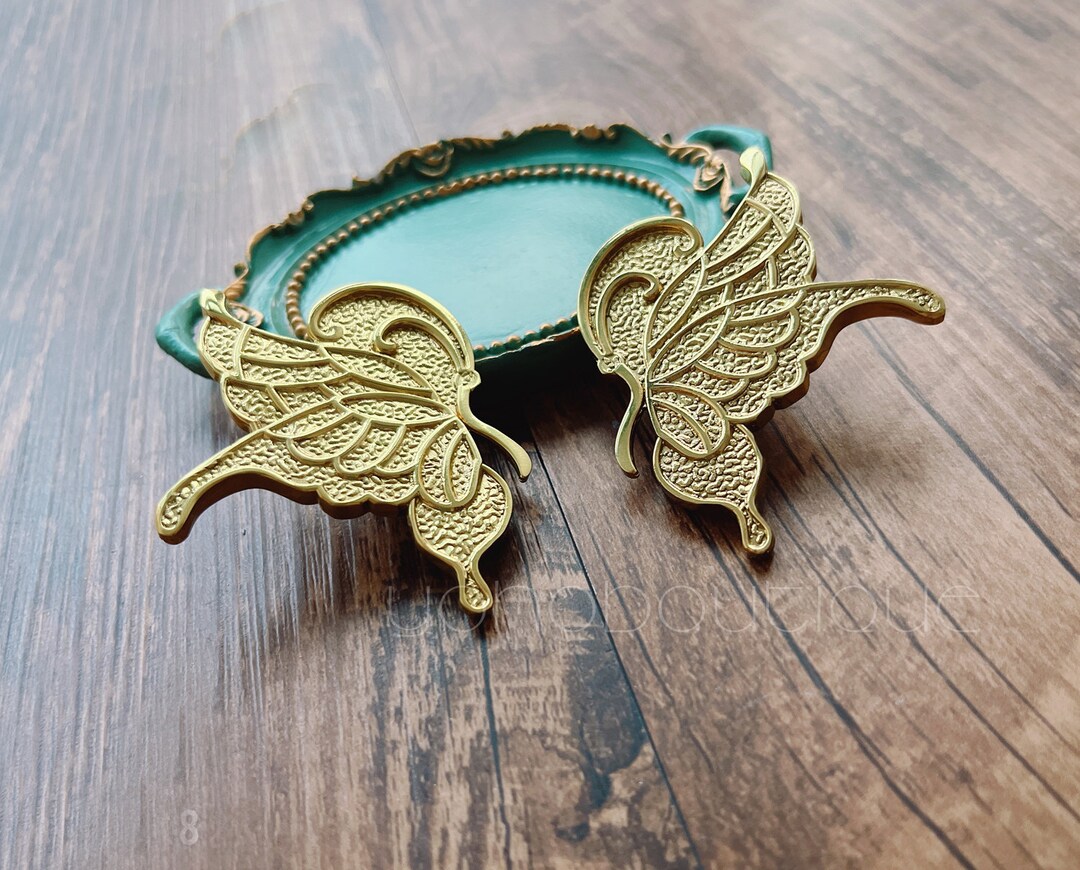 Butterfly Knob Solid Brass Knob Cabinet Pulls Drawer Knob Dresser Pull ...
