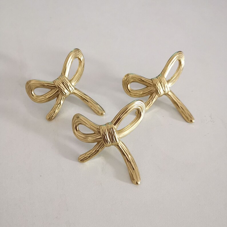 Bow Knob Solid Brass Knob Maple Cabinet Pulls Drawer Knob - Etsy