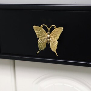 Butterfly Knob Solid Brass Knob Cabinet Pull Drawer Knob Dresser Pull ...