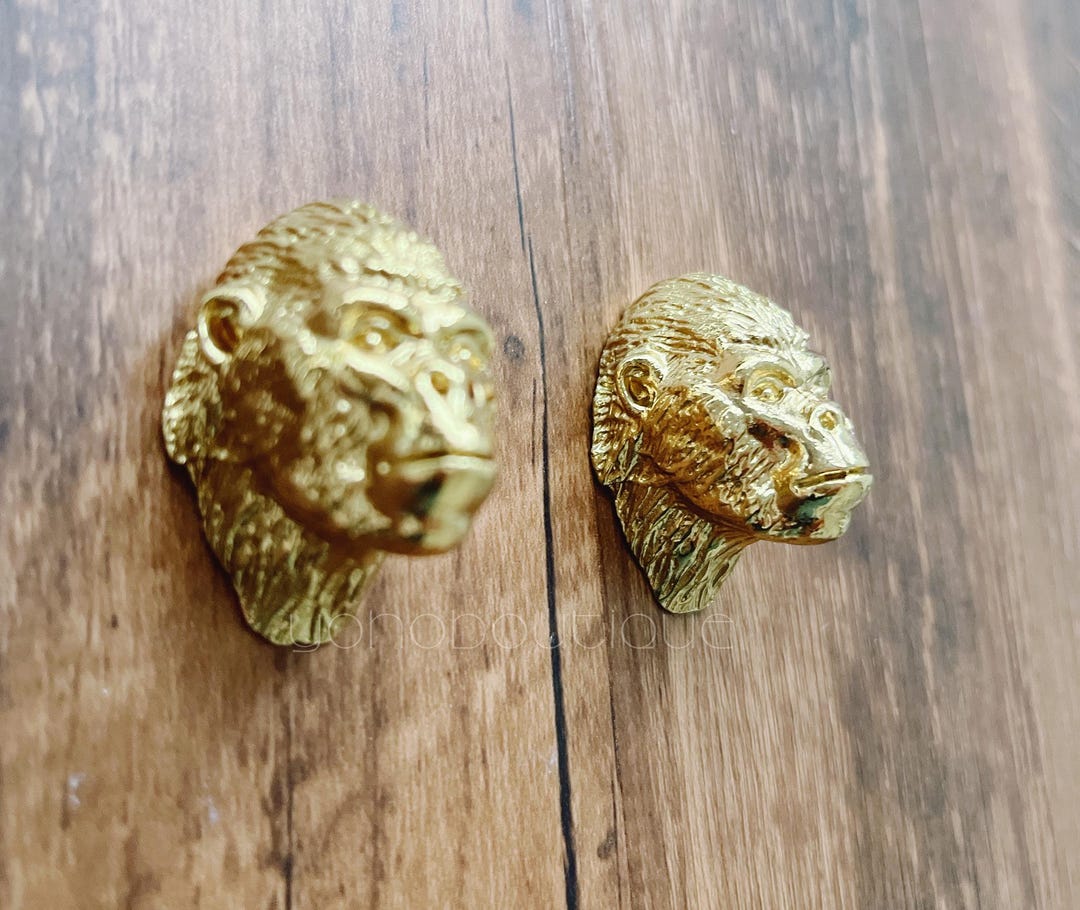 Monkey Knob Solid Brass Knob Cabinet Pull Drawer Knob Dresser Pull Knob ...