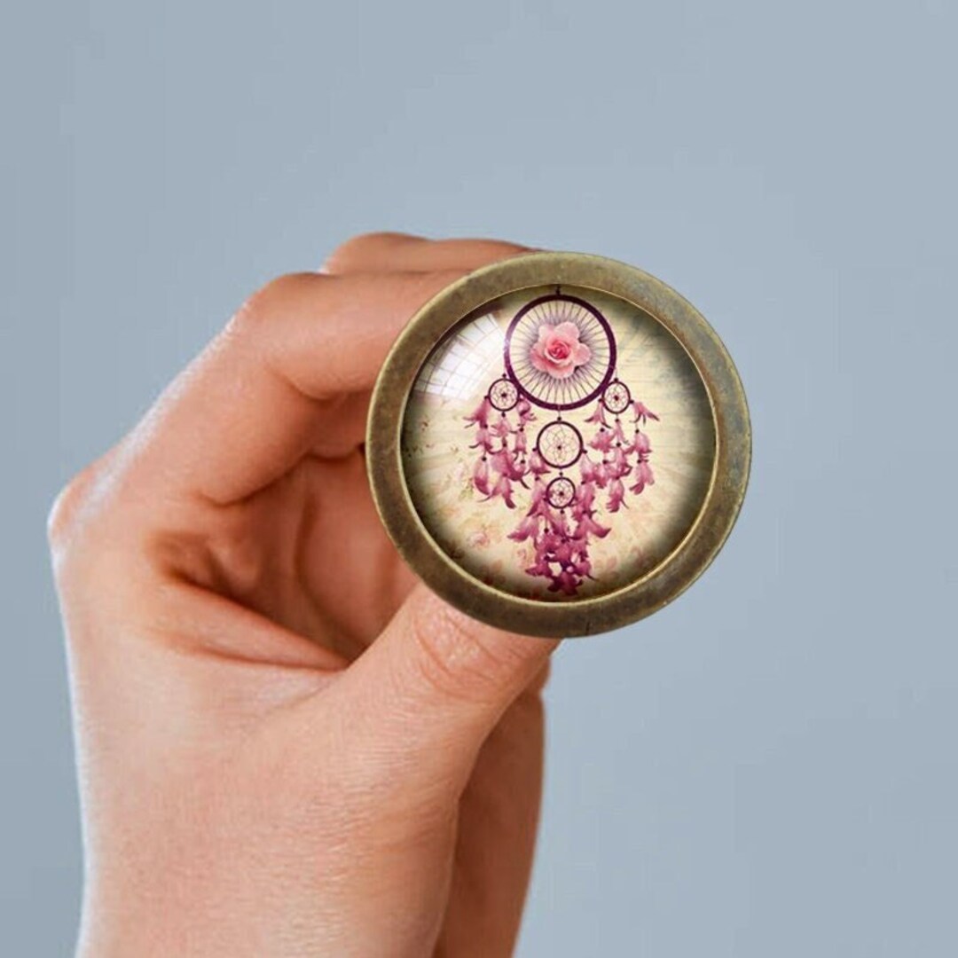 Dream Catcher Glass Knob: Handmade Zinc Alloy Cabinet Pull -CAB002 - Etsy