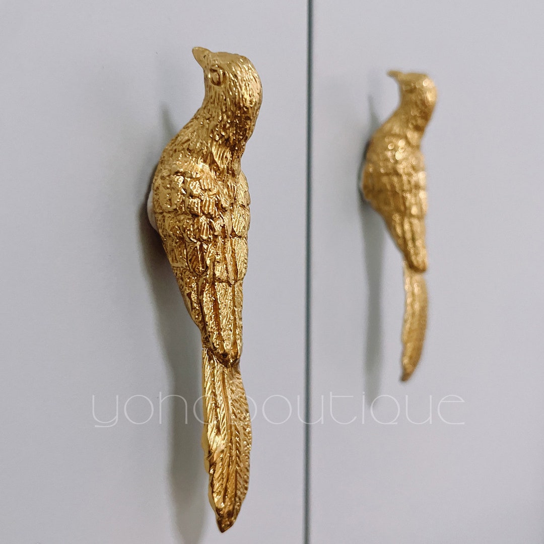 Bird Solid Brass Knob Cabinet Pulls Drawer Knob Dresser Pull Knobs Handles Kitchen Knobs Pulls ...