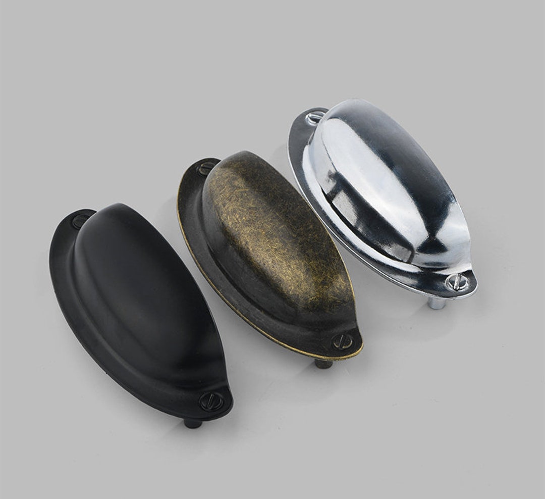 1 Piece Shell Pulls Label Cabinet Handle Mini Dresser Knob Dresser Pull ...