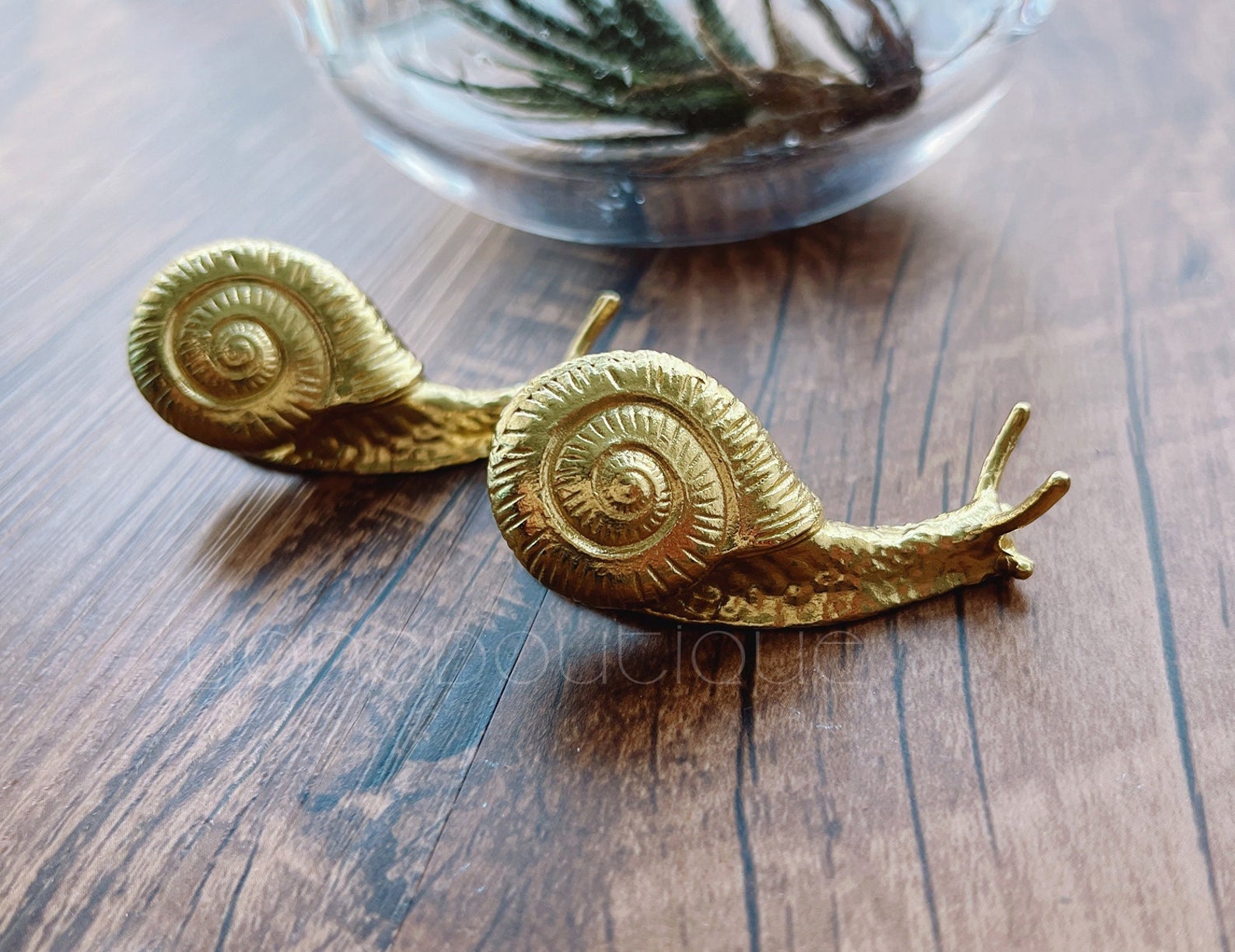 Snail Knob Solid Brass Knob Cabinet Pulls Drawer Knob Dresser Pull Knobs Handles Kitchen Knobs ...