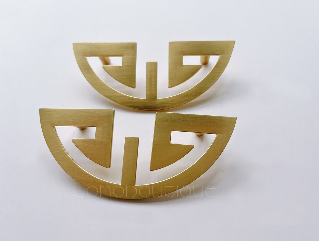 Chinese Style Cabinet Pulls Gold Metal Drawer Knob Dresser Pull Knobs ...