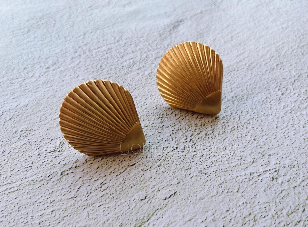 Seashell Cabinet Pulls Metal Drawer Knob Dresser Pull Knobs Kitchen ...