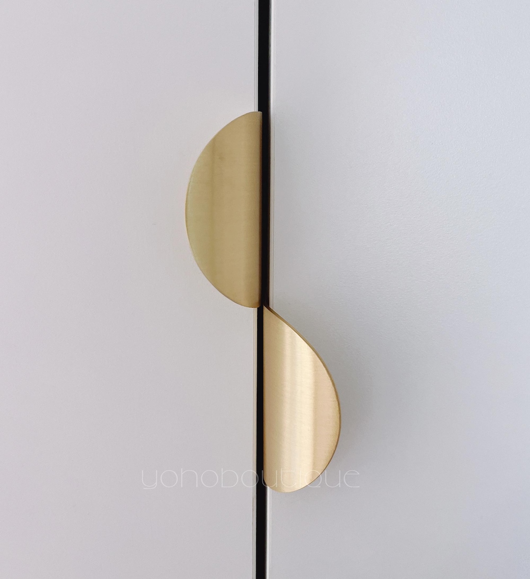 Solid Brass Knob Invisible Pull Cabinet Pulls Drawer Knob Dresser Pull Knobs Handles Kitchen ...