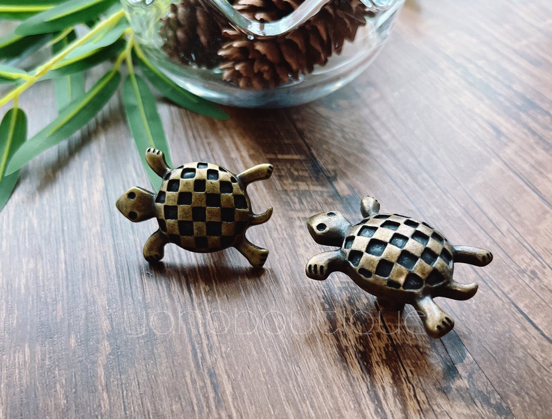 Turtle Cabinet Pulls Metal Drawer Knob Dresser Pull Knobs Kitchen Knobs ...