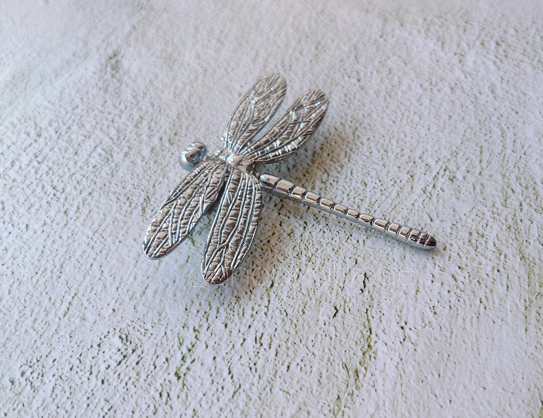 Solid Brass Dragonfly Knob: Cabinet Drawer Pull, 3.15" -BHK084 - Etsy