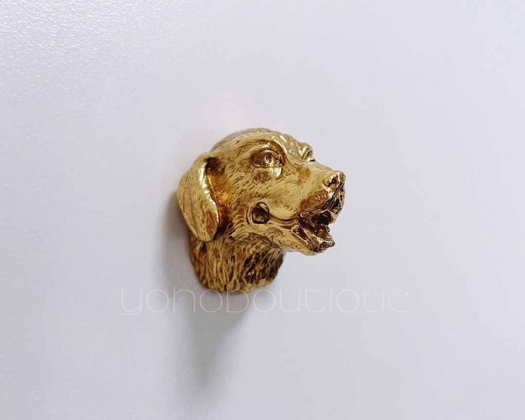 Dog Knob Solid Brass Knob Cabinet Pull Drawer Knob Dresser Pull Knob ...