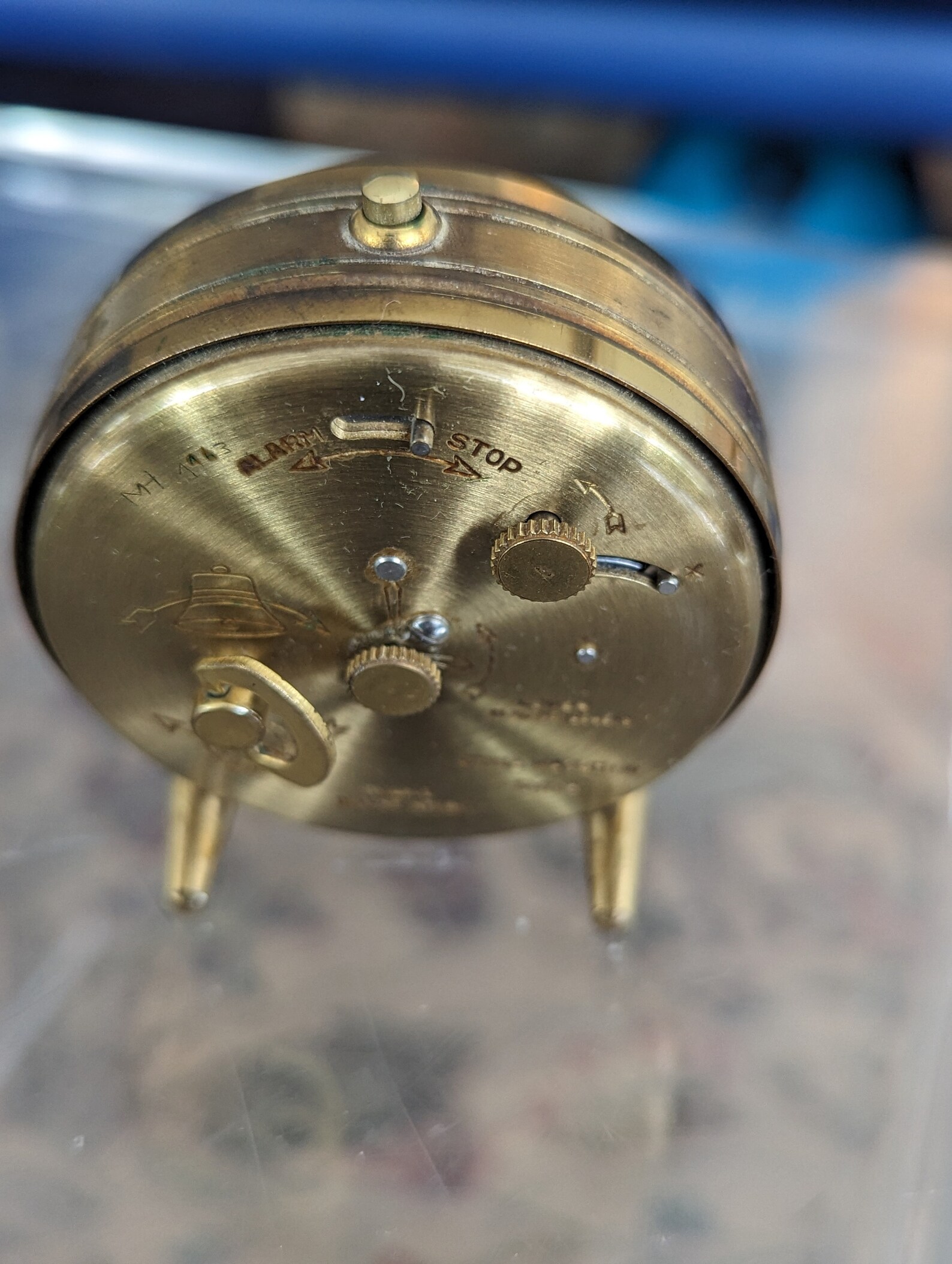 Cyma Amic 1950's Vintage Mechanical Wind up Alarm Clock Swiss Made Mid ...
