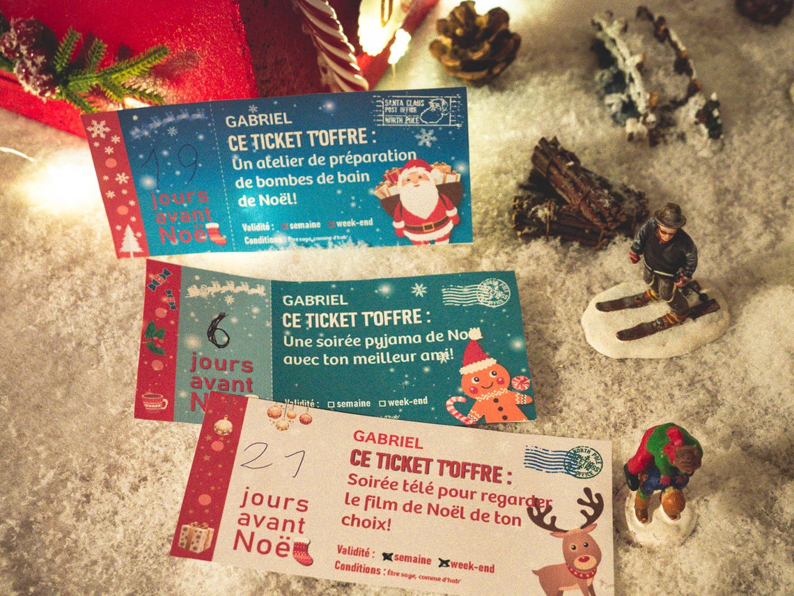 Coupons de Noël 30 idées originales: générateur en français - Etsy France