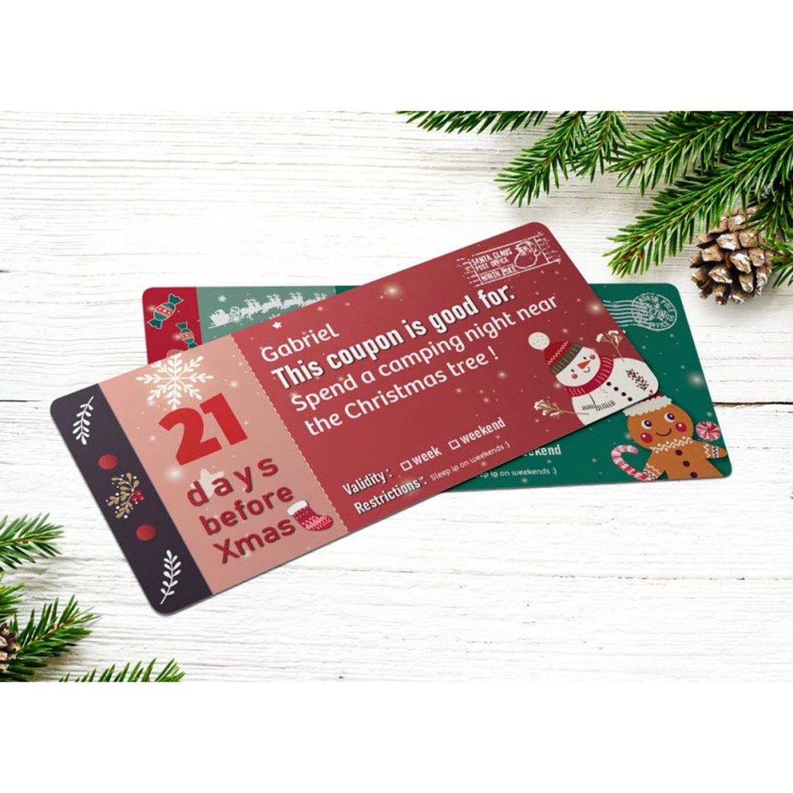Coupons de Noël 30 idées originales: générateur en français - Etsy France
