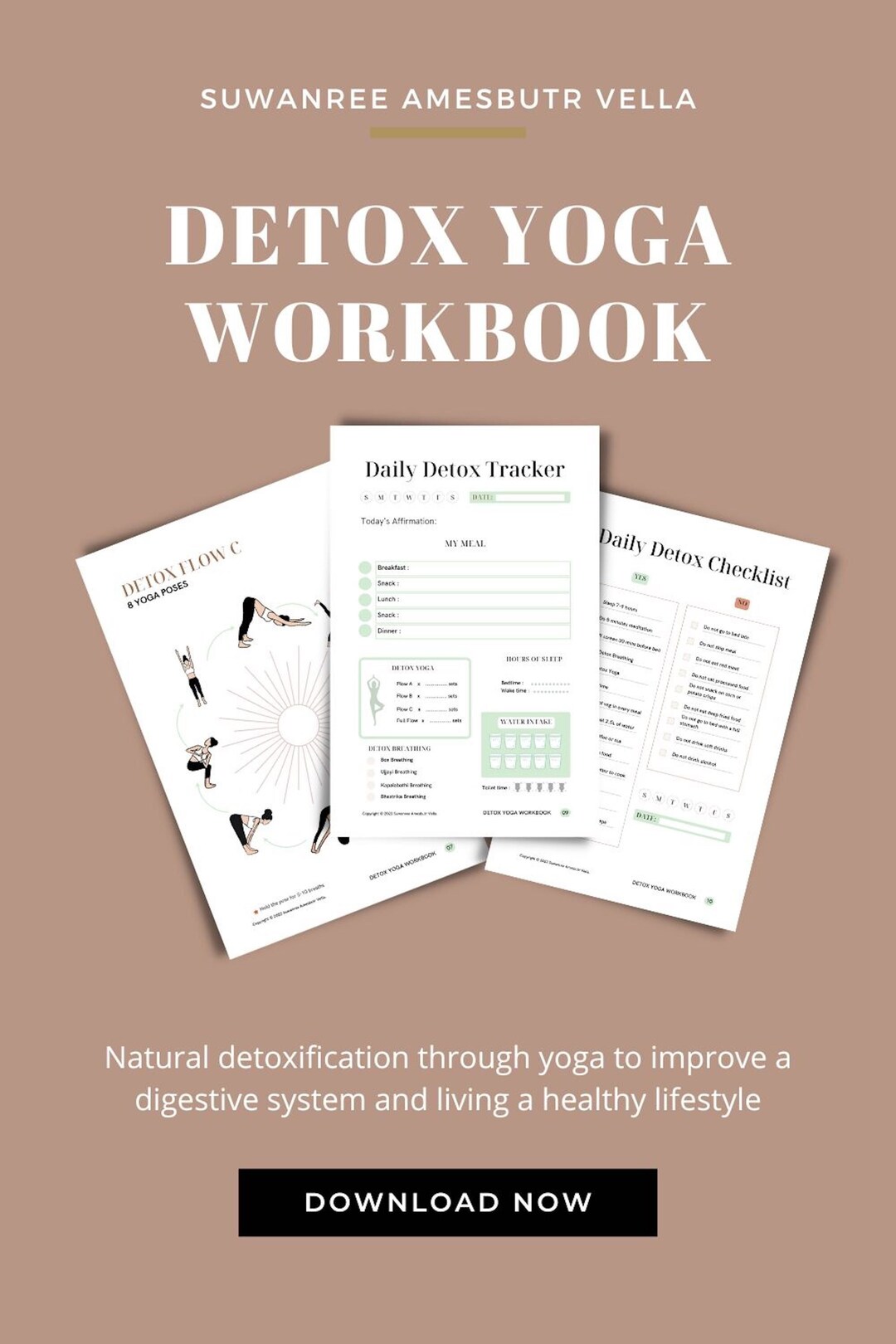 Detox Yoga Workbook | 7 Days Guide to Self Detoxification | 4 Detox ...