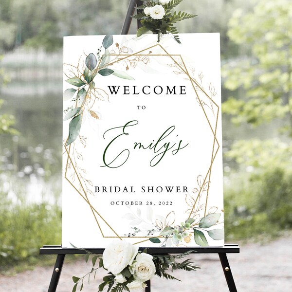 Bridal Shower Welcome Sign on Board - Etsy