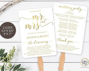 Printable Wedding Program - Etsy