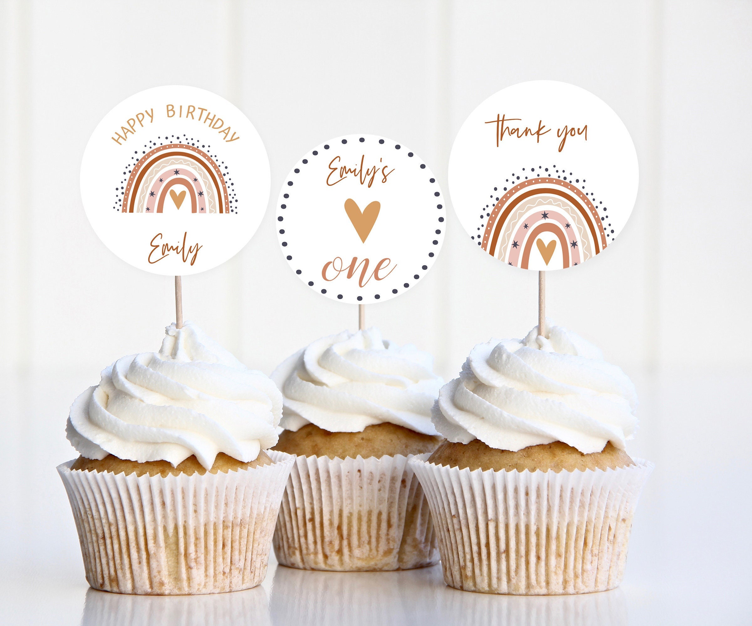 Cupcake Topper Template Printable