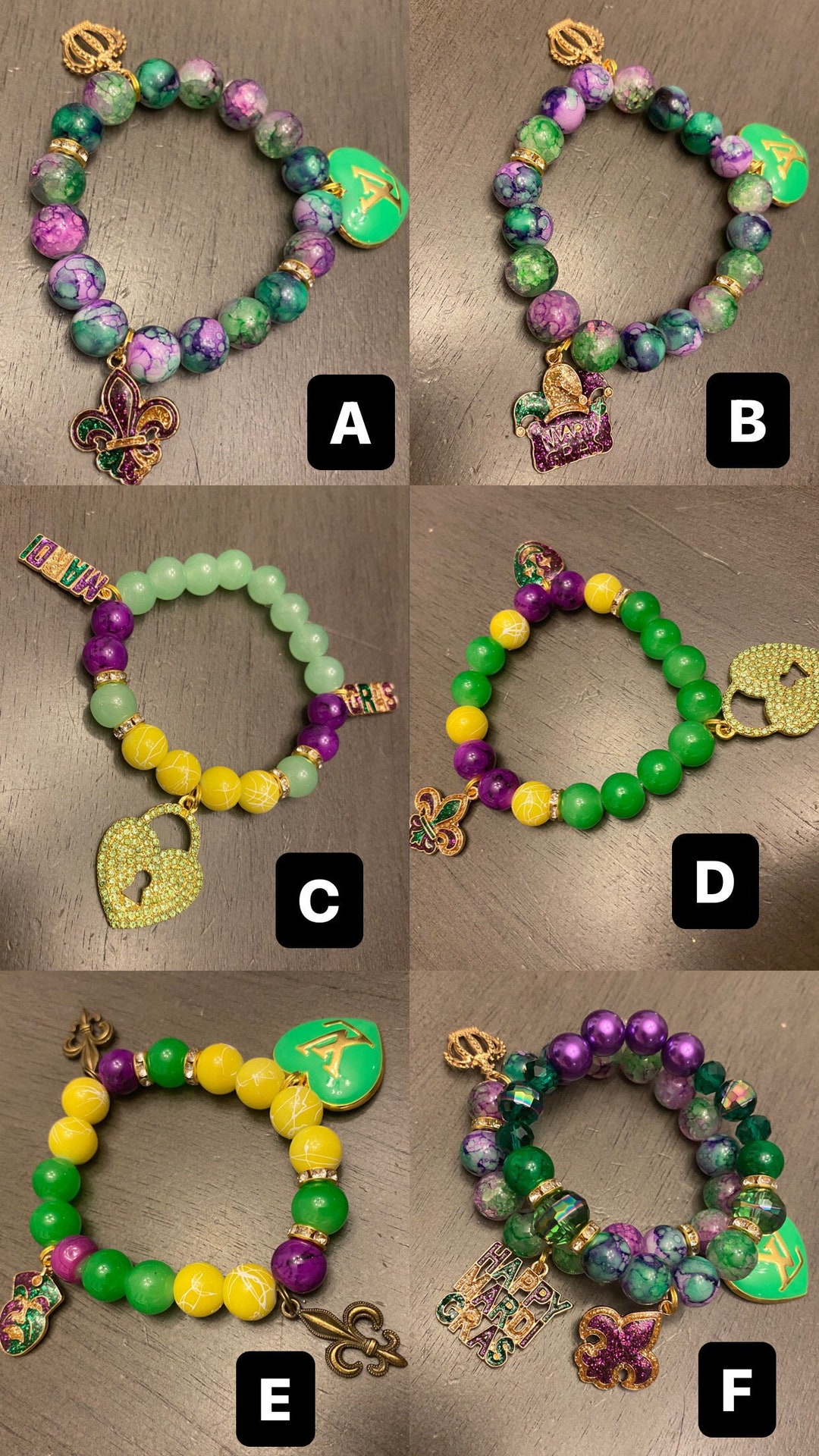Mardi Gras Arm Candy - Etsy