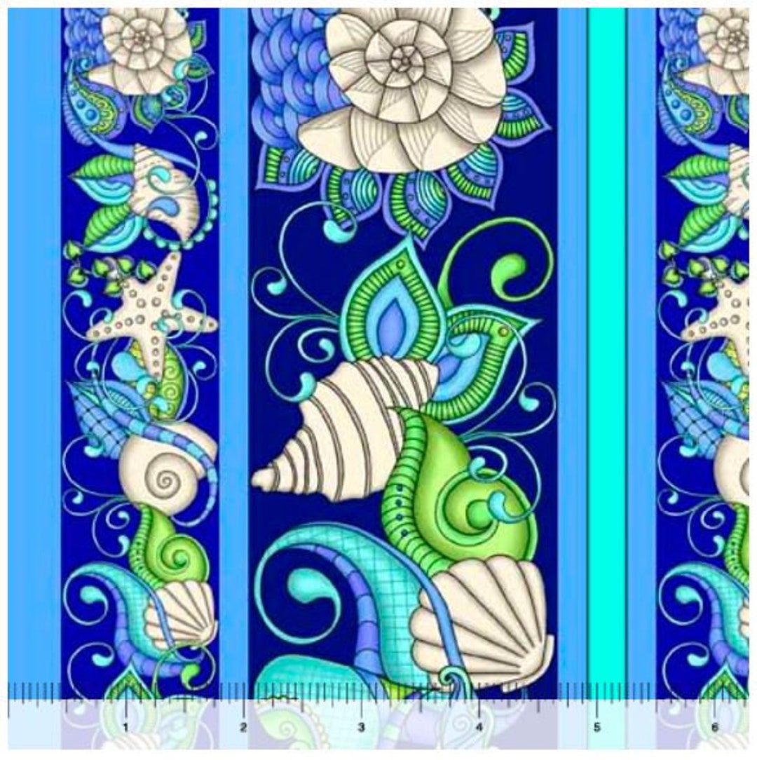 QT Fabrics Seashell Mystique by Debi Payne 29521-W Shell - Etsy