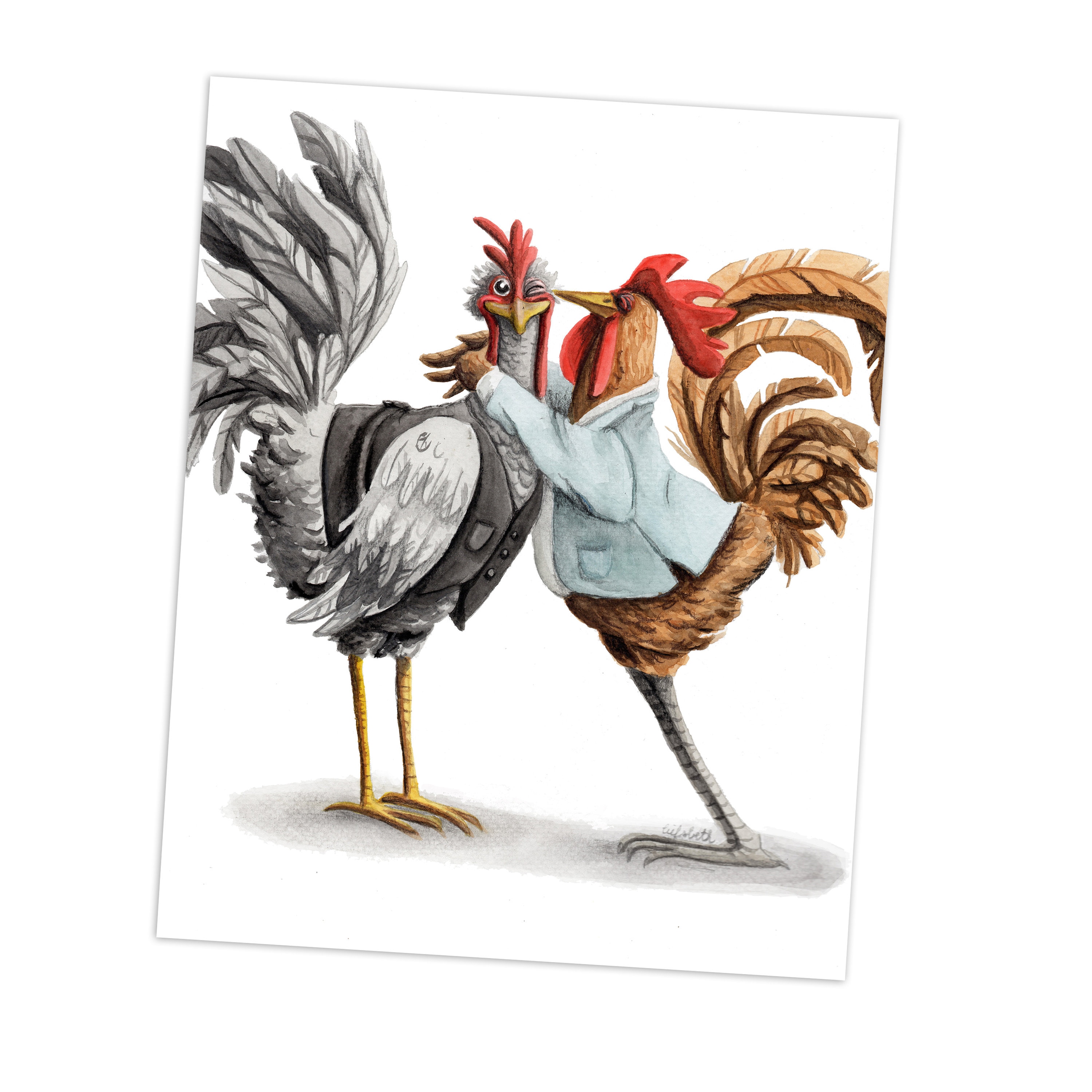 Gay Chicken Wedding Card - Etsy