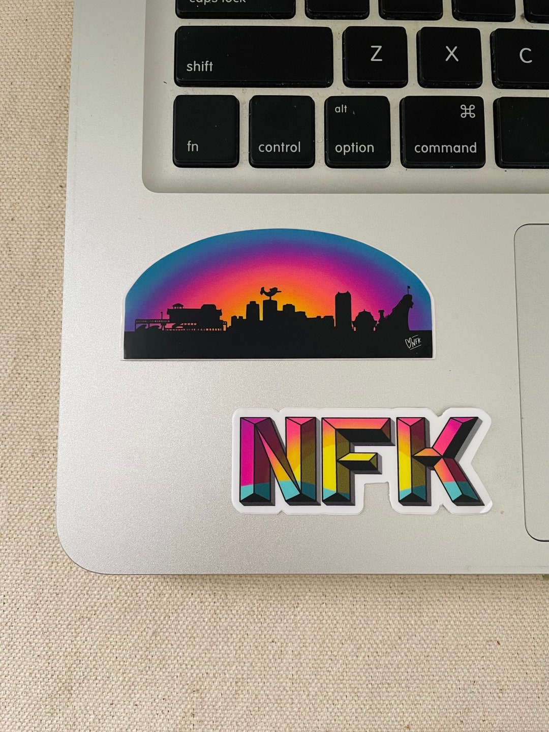 Norfolk Virginia Skyline and NFK Sticker Pack | Gift | Water Bottle ...