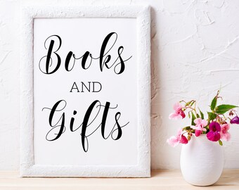 Books and Gifts Sign Tropical Baby Shower Sign Gift Sign - Etsy