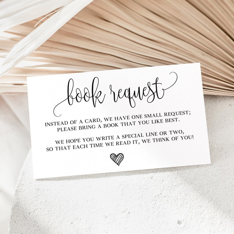 Book Request Card - Etsy