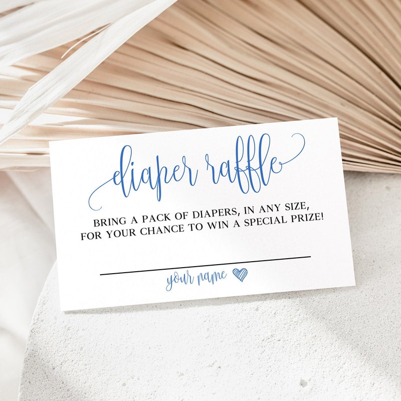 Blue Diaper Raffle - Etsy