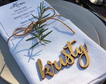 Dinner name cards | Etsy