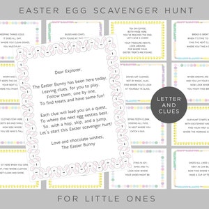 Easter Egg Scavenger Hunt for Kids, Easter Game Printable, Easter Hunt ...
