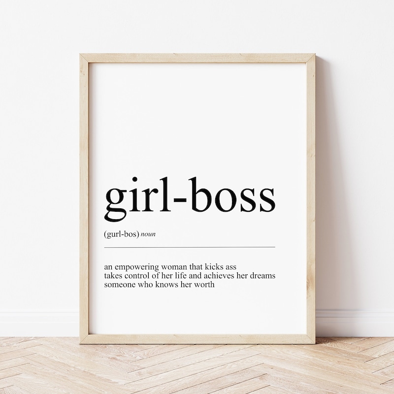 Girl Boss Art - Etsy