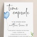 Time Capsule Sign Ideas, Time Capsule Cards Printable, Time Capsule ...