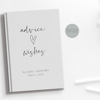 Letters to the Bride Guestbook, Dear Bride, Bridal Shower Guest Book ...