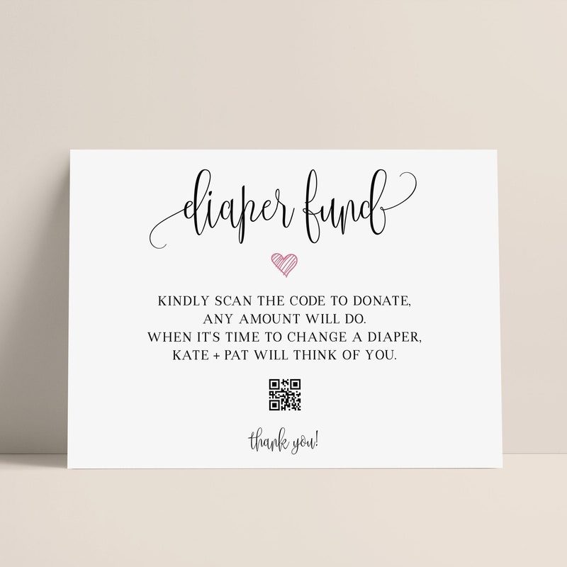 Diaper Fund Card - Etsy