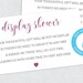 Editable Display Shower Insert Display Shower Wording - Etsy