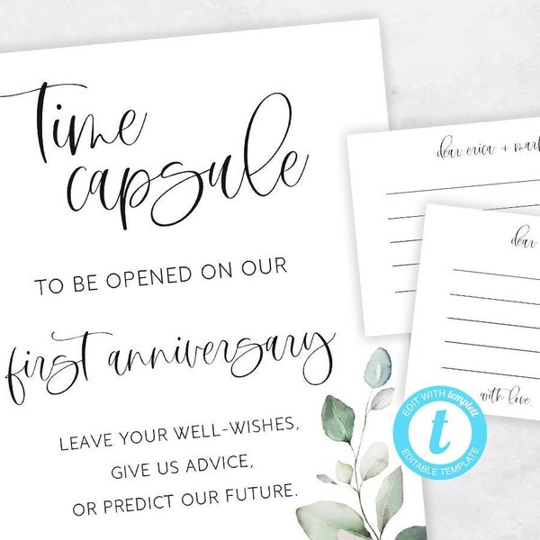 Wedding Time Capsule - Etsy