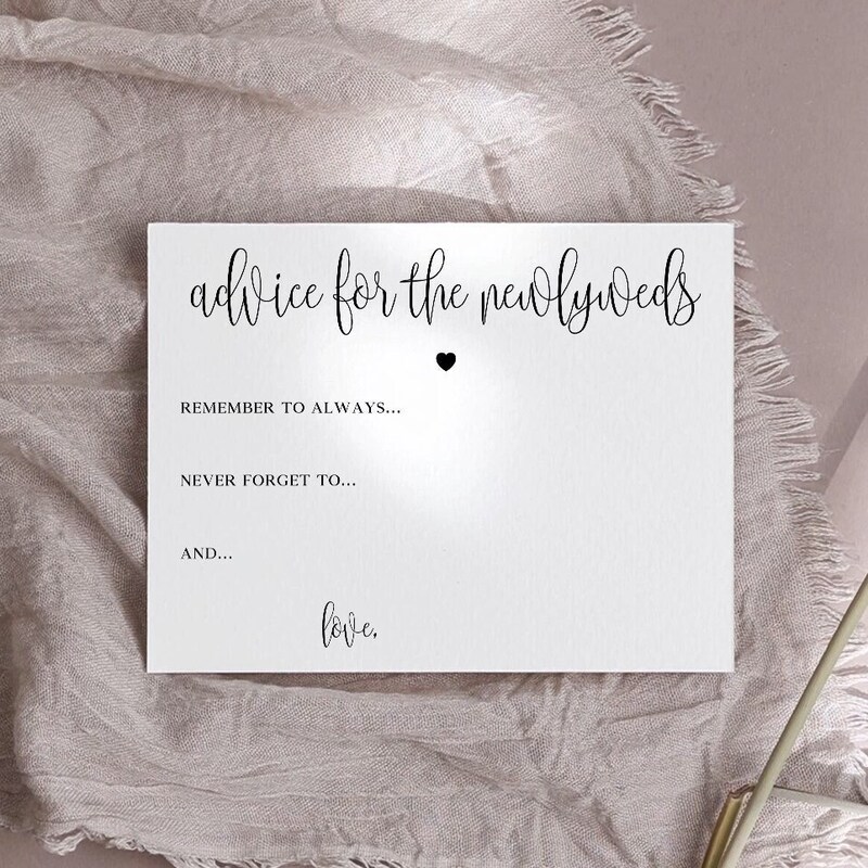 Marriage Advice Card - Etsy