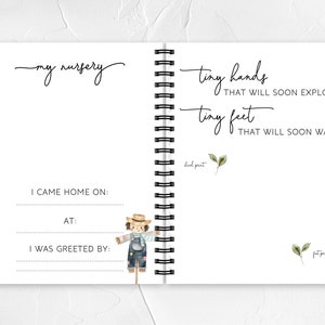 Farm Baby Memory Book: Girl's First Year Journal (PDF) - Etsy