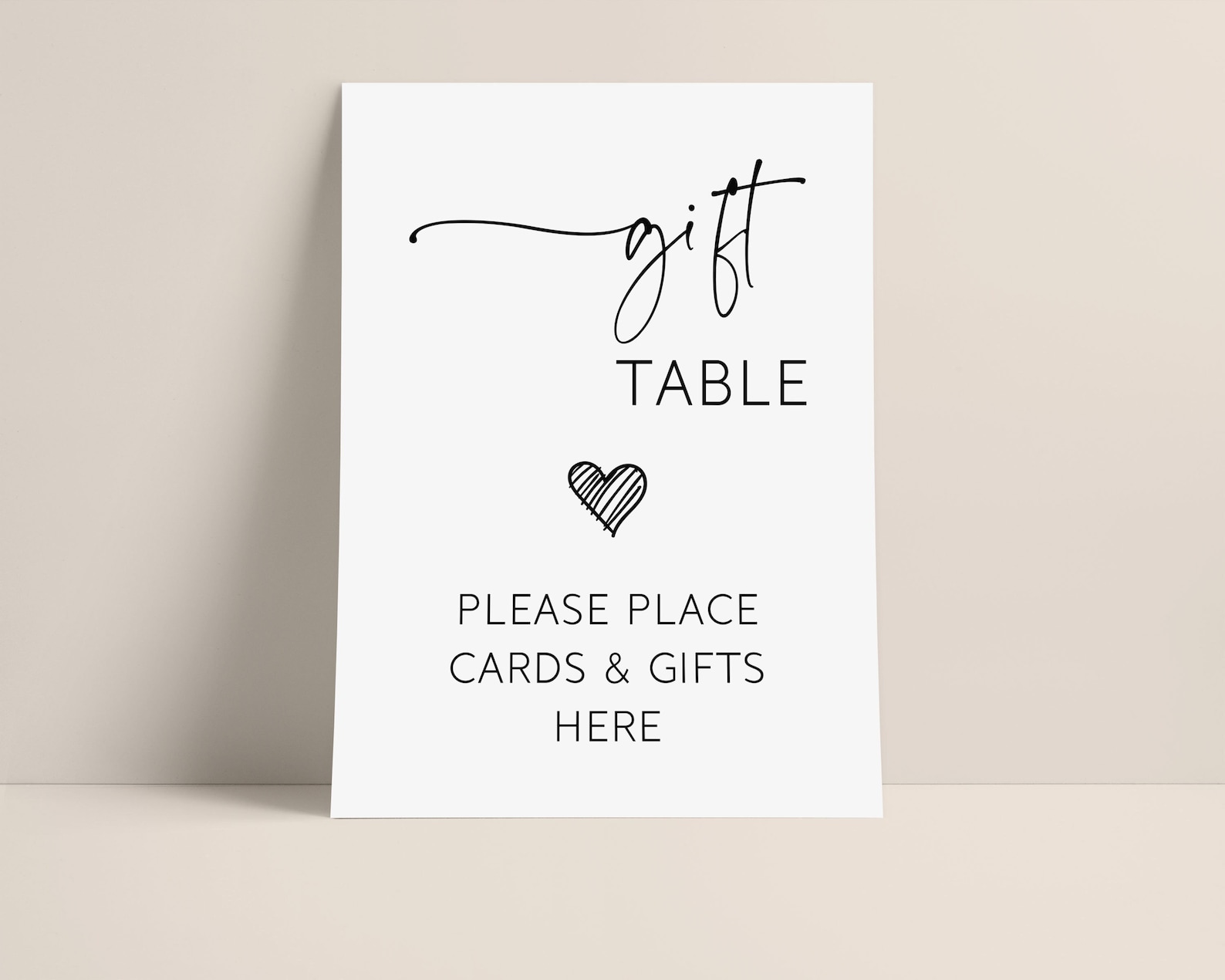 Modern Gift Table Sign Ideas, Please Place Cards & Gifts Here, for Baby ...