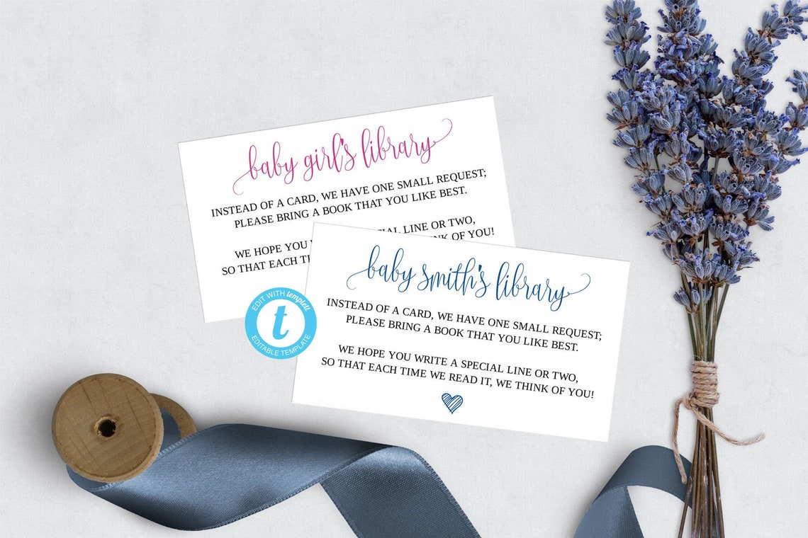 Editable Book Request Template for Baby Shower Baby Book - Etsy Canada