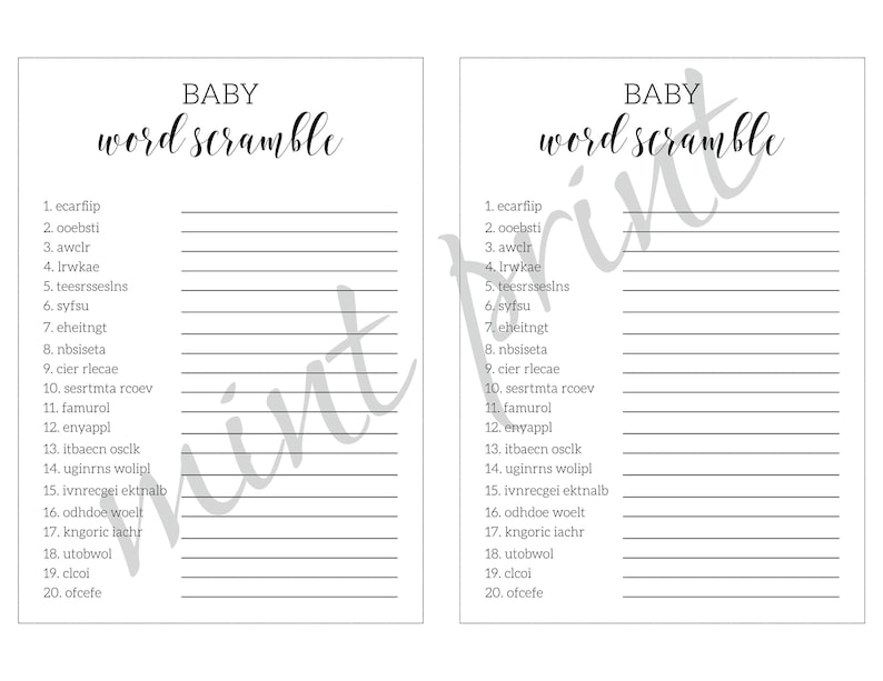Instant Download Baby Word Scramble Game Answer Key Baby Etsy instant-download-baby-word-scramble-game-answer-key-baby-etsy