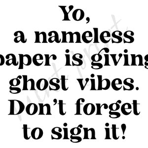 Funny Classroom Poster, Funny Gen Z Classroom Signs, Name on Paper Sign ...