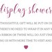 Editable Display Shower Insert, Display Shower Wording, Display Shower ...