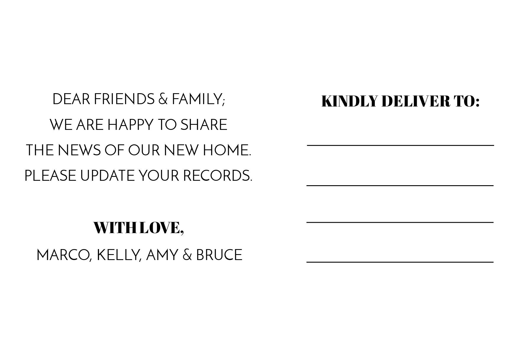 Moving Announcement Template Moving Announcement Postcard - Etsy