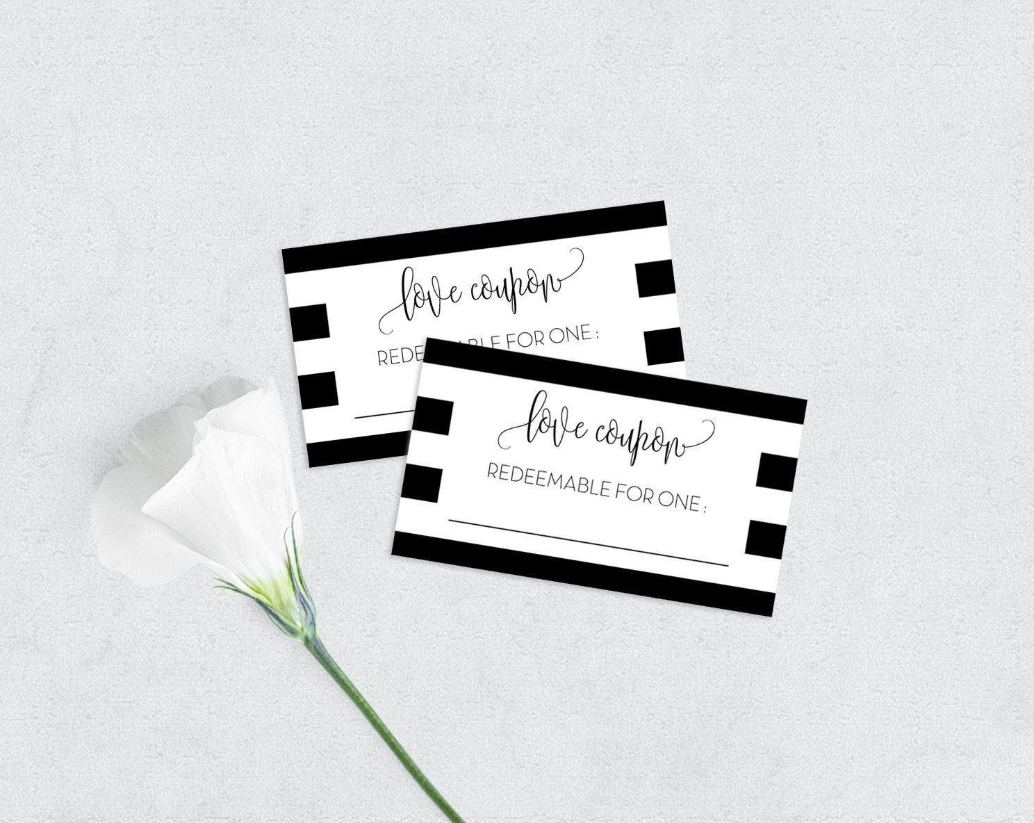 Printable Love Coupons Black And White