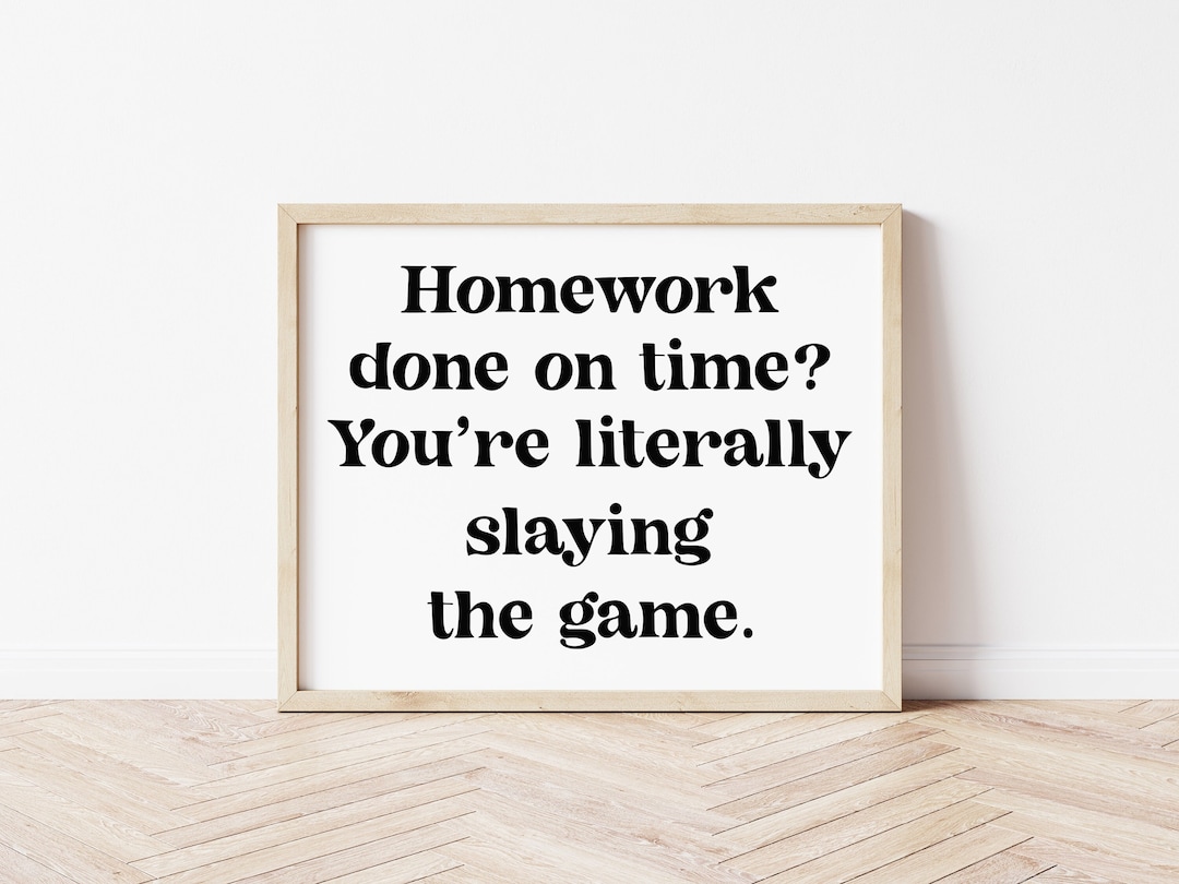 Gen Z Classroom Print: Slaying the Game Wall Art (digital Download) - Etsy
