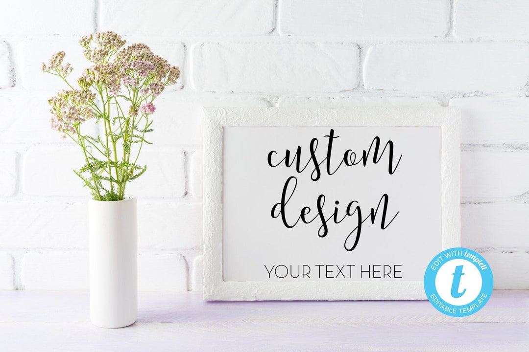 Custom Sign Template: DIY Printable Signage (landscape Format) - Etsy