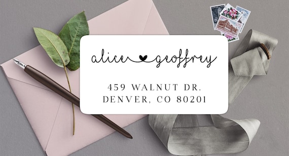 Cute Return Address Label Template